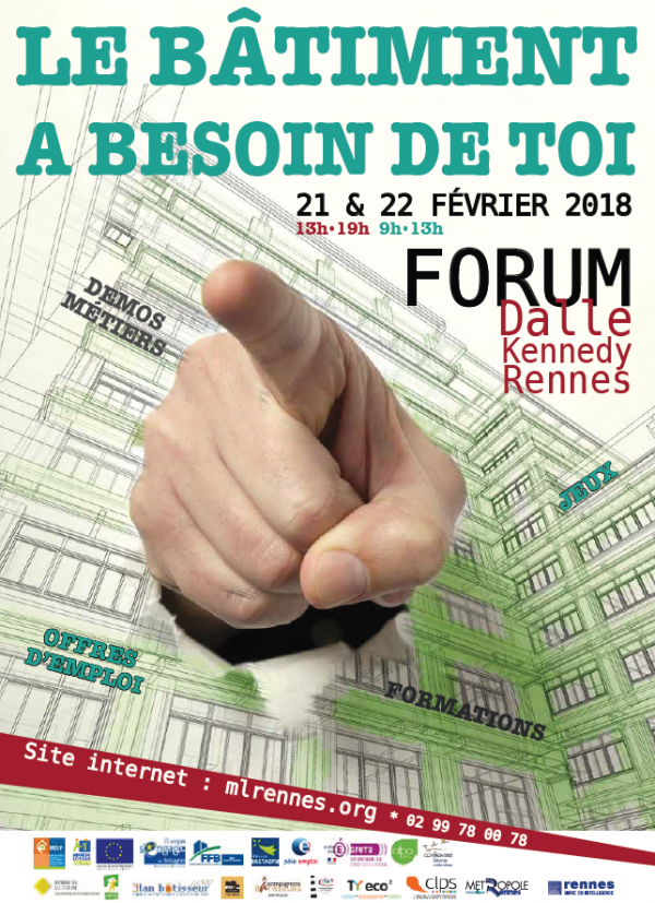 Le bâtiment a besoin de toi! – Forum les 21 et 22 Février 2018 - WE KER